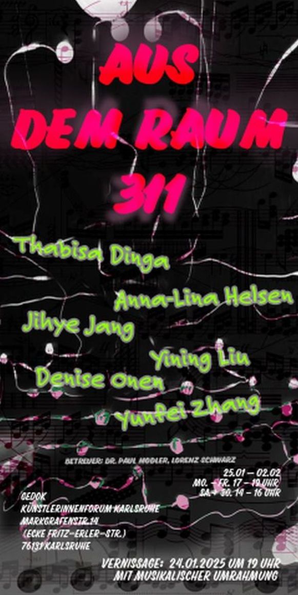 Medienkunst Sound zu Gast im Gedok Karlsruhe Ausstellungseröffnung am ...