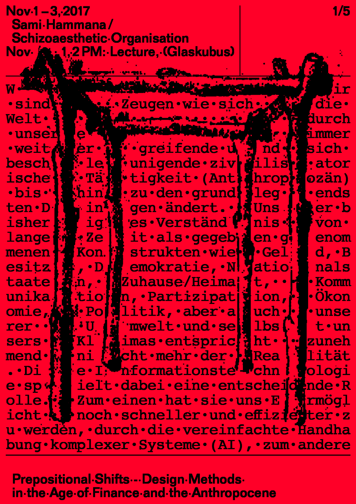 Workshop mit Sami Hammana Schizoaesthetic Organisation: Prepositional ...